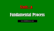 UNIT 3: Fundamental Processes (Free Study materials)