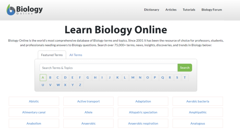 Top 15 Best Biology Websites for High School Students 2024